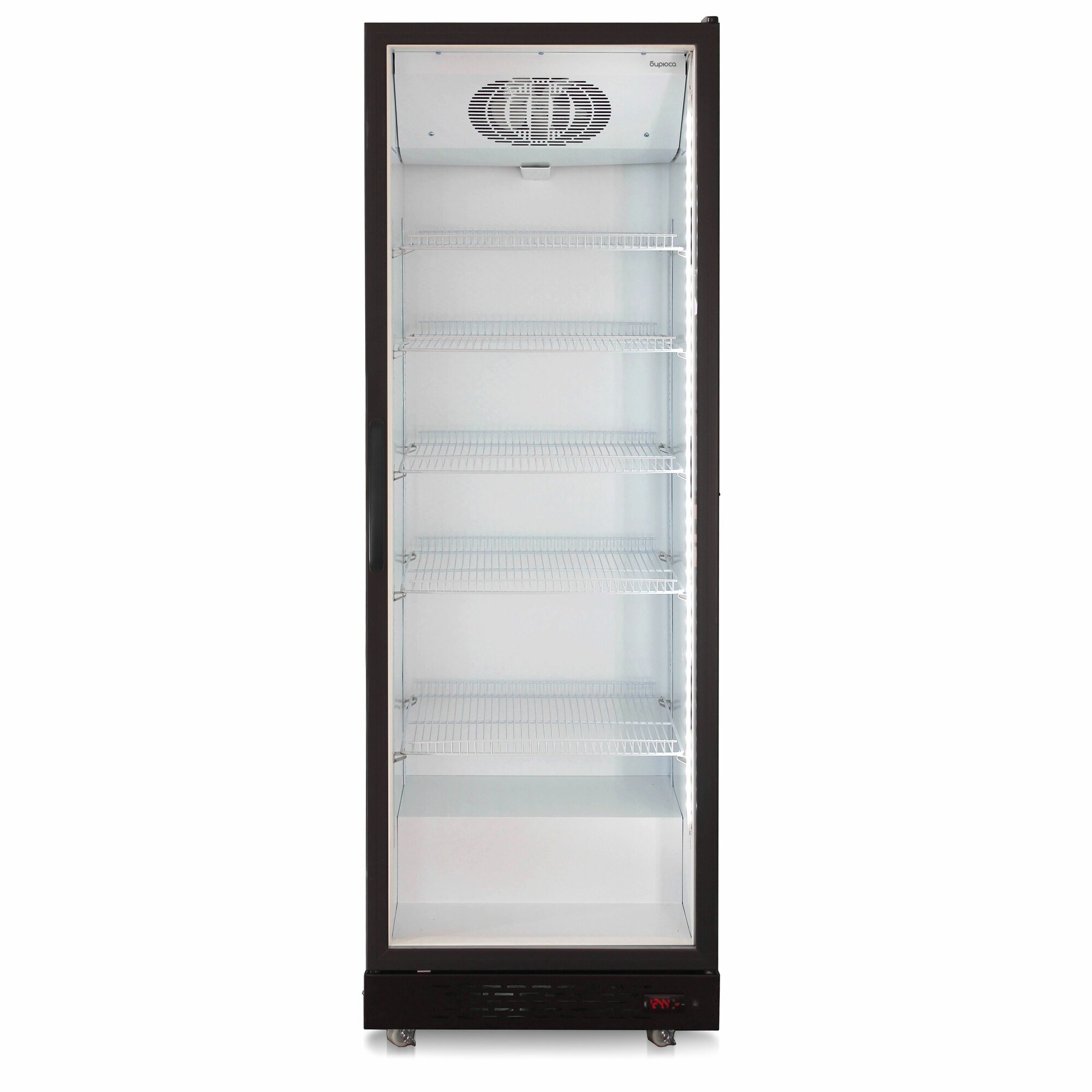 Холодильный шкаф-витрина Бирюса B600DU, черный фронт