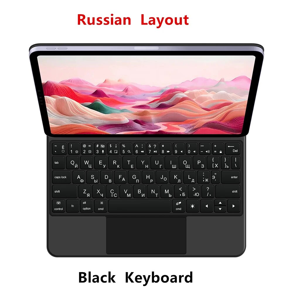 Magic Keyboard Folio Black Russian для Xiaomi Pad 7/8 Pro