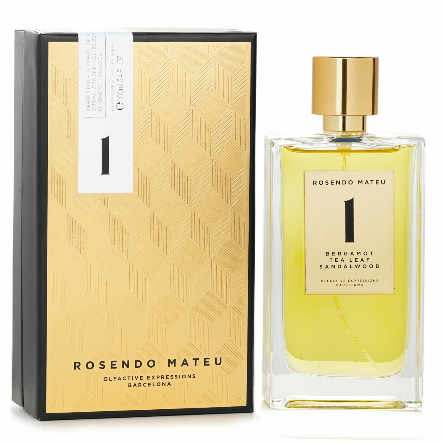 Rosendo Mateu № 1 Bergamot, Tea Leaves, Sandal Wood парфюмерная вода 100 мл, аромат унисекс