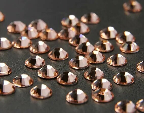Стразы SS8 LIGHT PEACH Горячая фиксация / HOTFIX 12 граней /12cut 1440 PCS