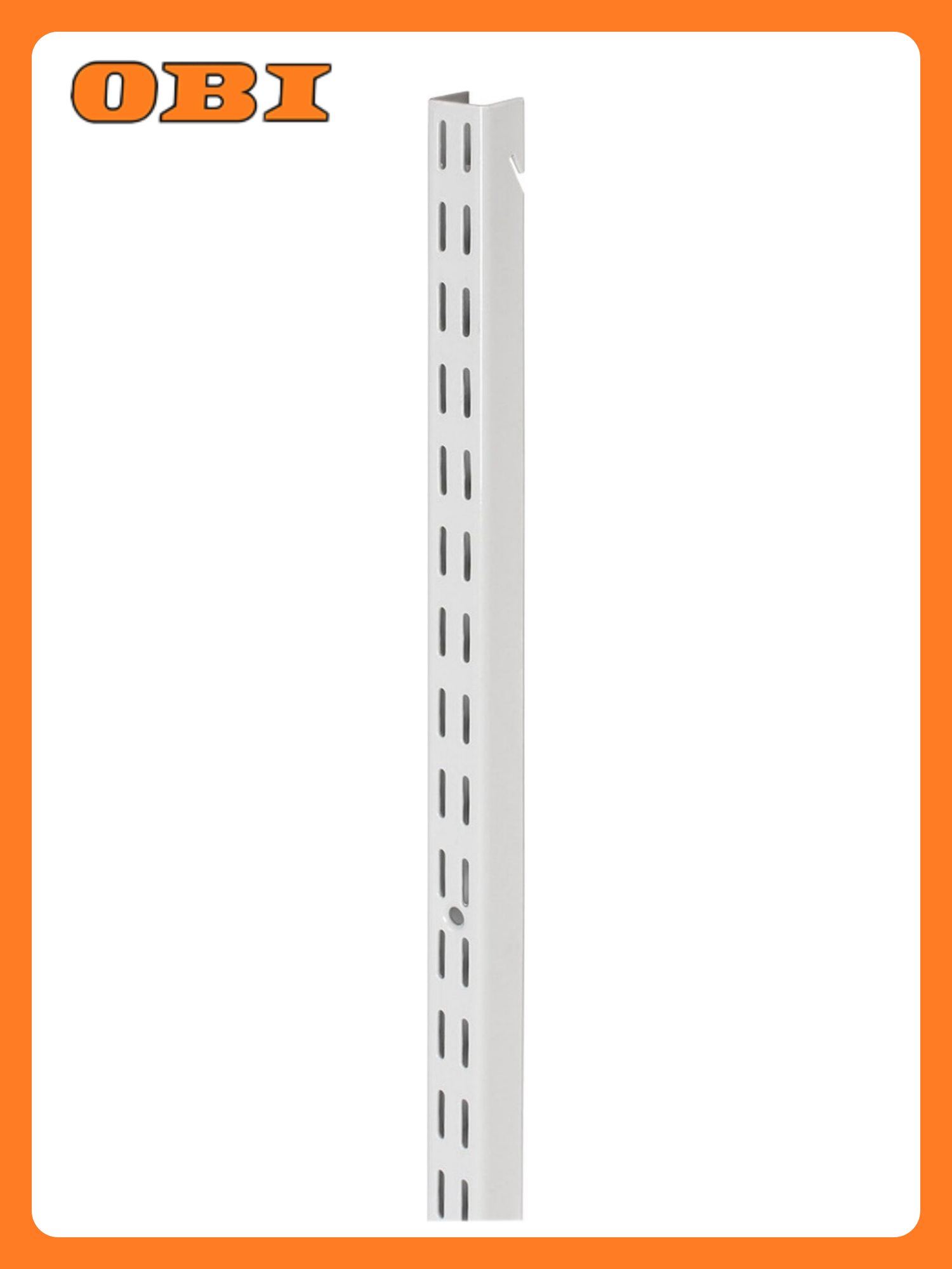 Стойка для стеллажа Larvij 1955x25x23мм, максимальная нагрузка 100кг, матовая поверхность