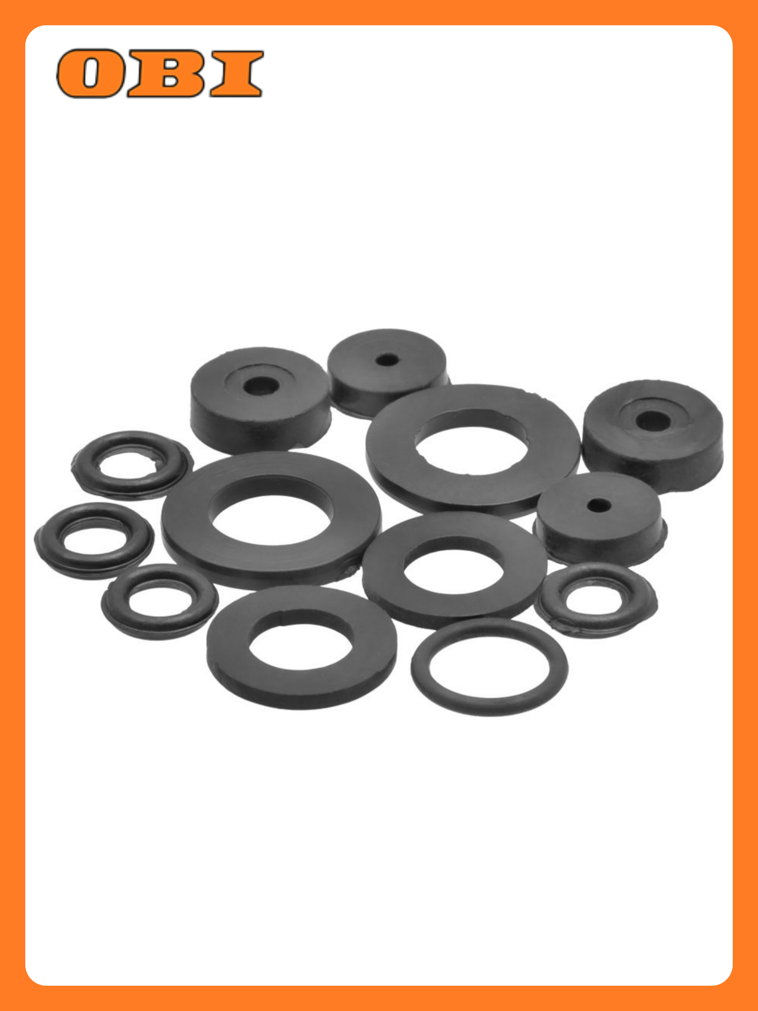 Набор уплотнительных прокладок для смесителя MasterProf резина 13 шт