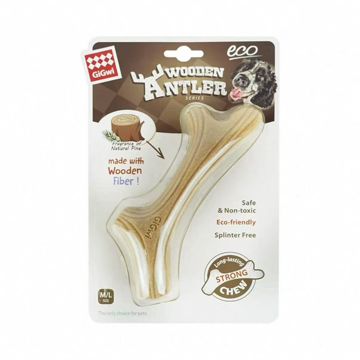 GiGwi — игрушка для собак в виде оленьего рога, жевательный стик для щенков, прочный и устойчивый к укусам, инструмент