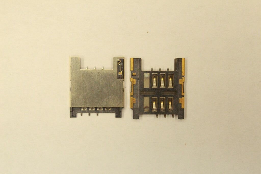 Коннектор SIM-карты (сим), mmc коннектор для HTC A8181 Desire/A9191 Desire HD, G10, (S59)