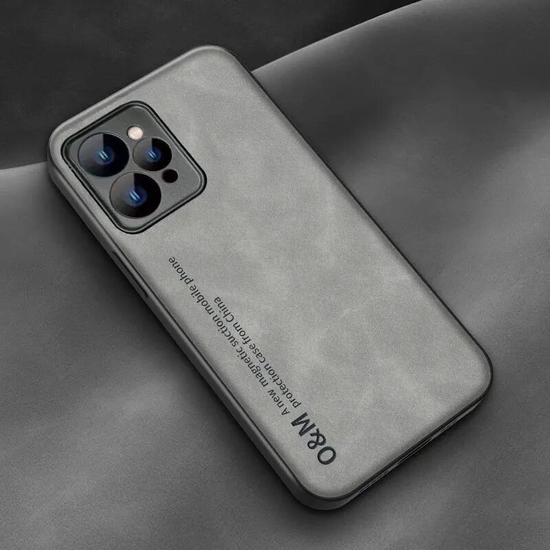 Противоударный магнитный чехол из нубука для Realme 15 Pro 5G, защитный чехол, задняя крышка, чехол, принципиально