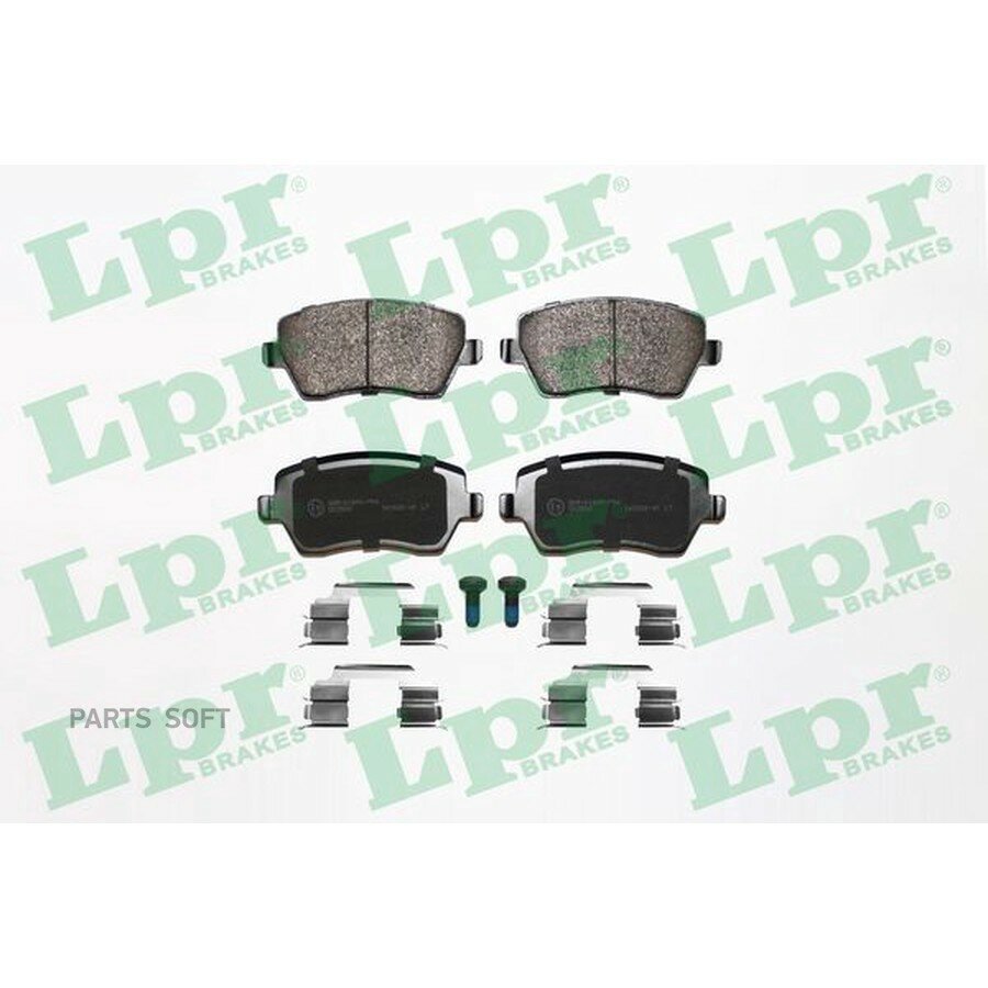 LPR 05P867K Колодки торм. диск. ()
