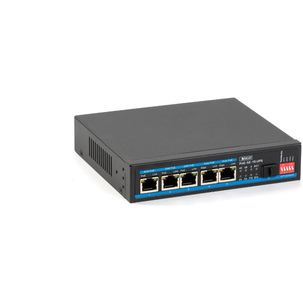 Коммутатор SKAT POE-5E-1S UPS 4086