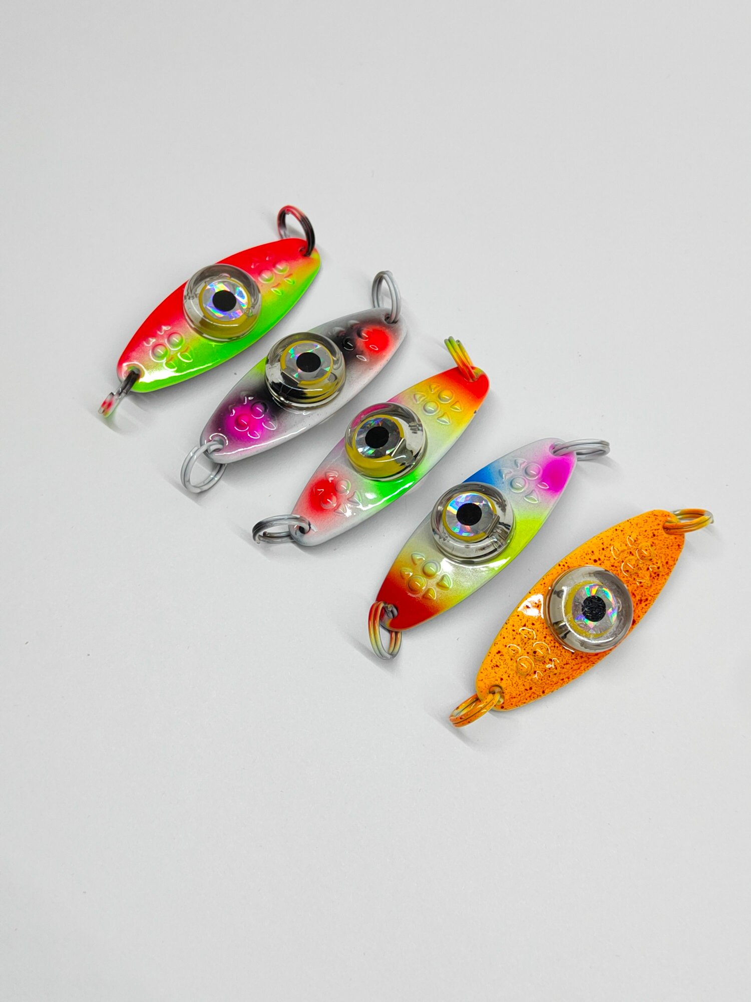 Набор из 5 шт Блесен Willmans мигающая (моргалка) светодиодная, триколор, 48мм, 7 гр.