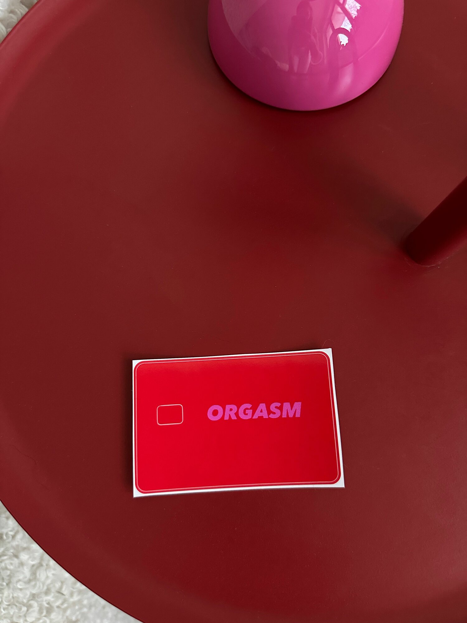 Наклейка на банковскую карту (((Orgasm)))
