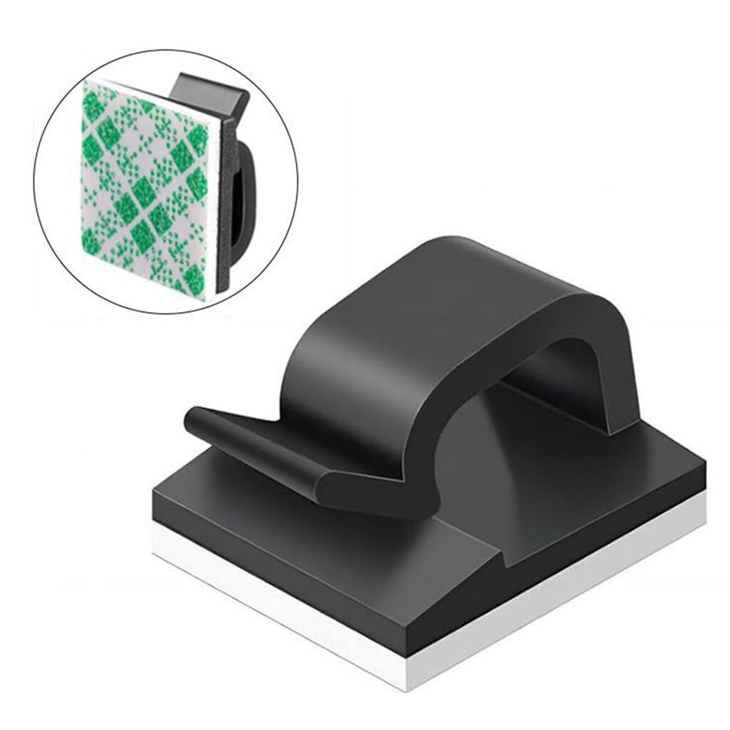 100шт. Пригодных Для Вторичной Переработки Фиксаторов Для Кабелей, Предназначенных Для Крепления Кабелей В Офисе Или Автомобиле