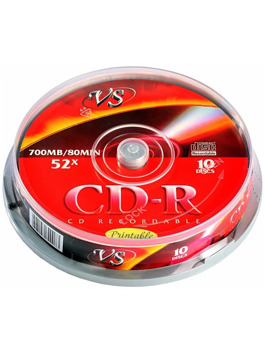 Диски VS CD-R 80 52x конверт/5 (VSCDRK501) (620052)