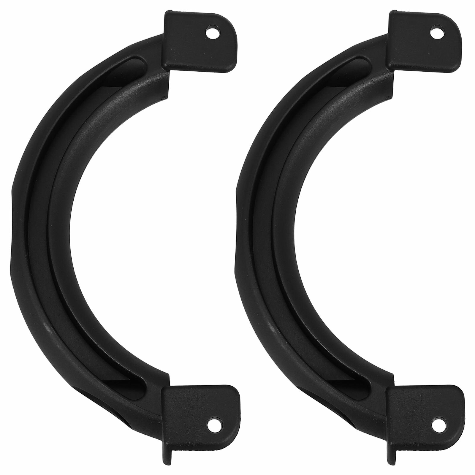 Набор из 2 черных нейлоновых дверных ручек для садовых и гаражных дверей