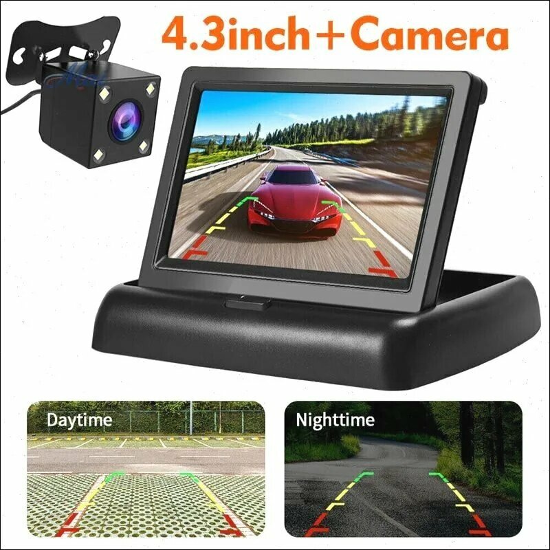 4,3-дюймовый автомобильный монитор, камера заднего вида
