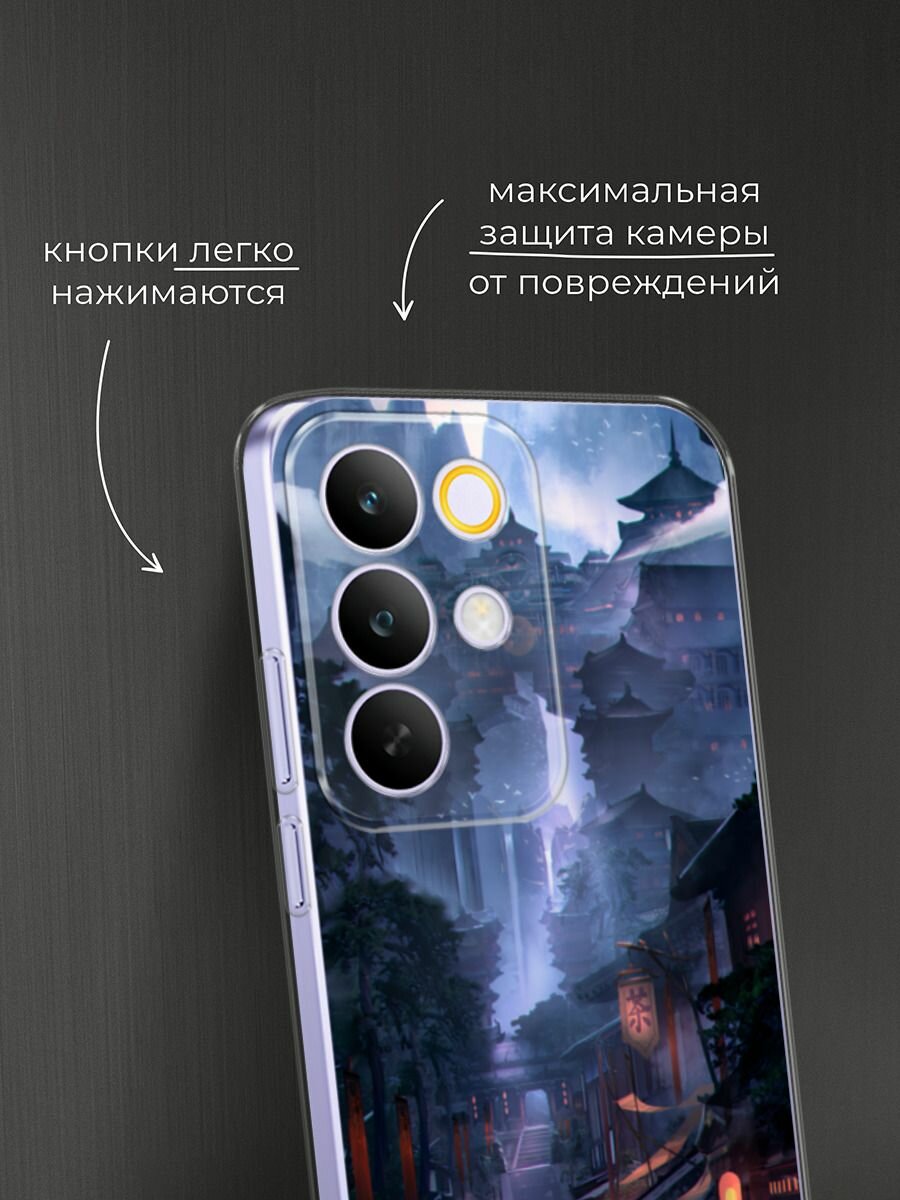 Чехол на Realme C85 Pro / Реалми C85 Про с принтом Одинокий самурай — фото 1