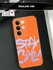 Чехол на Realme C85 / Реалми C85 с принтом Stay Calm orange, прозрачный