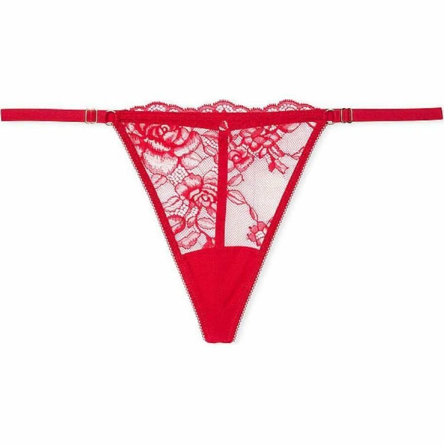 Трусики-стринги женские Victoria's Secret 24 Big Show Collection VERY SEXY, красный, S EU