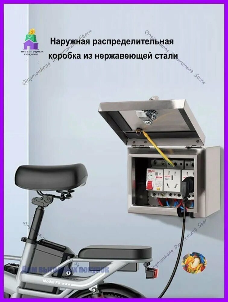 Распределительный бокс щиток электрический для автоматов металлический уличный для счетчика навесной