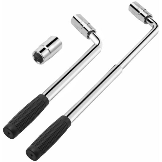 Ключ баллонный телескопический Goodking KB-10003 со сменными головками