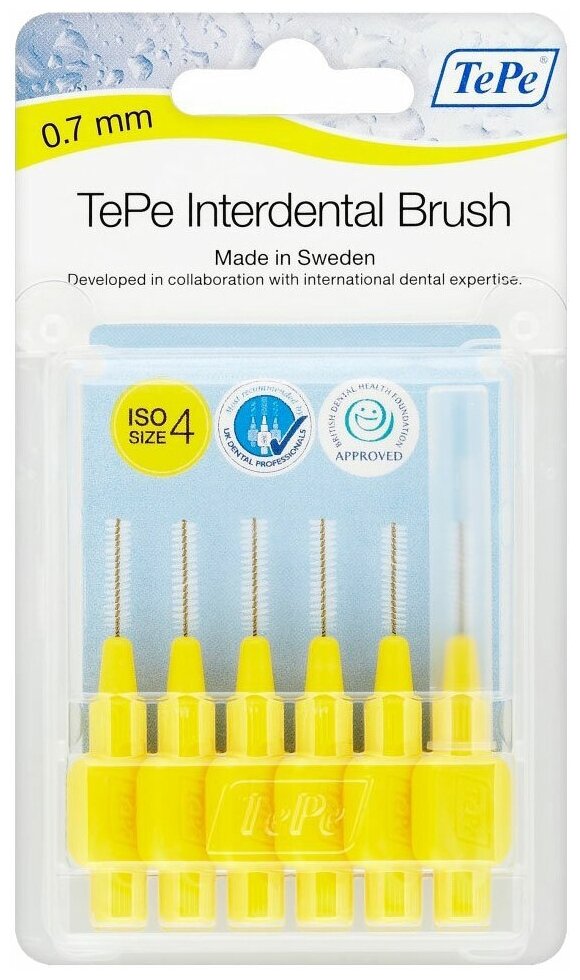 Характеристики модели Зубной ершик TePe Original 4 Yellow на Яндекс.Маркете