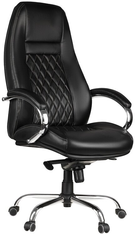 Кресло руководителя Helmi HL-ES11 "Сonvince", повышенной прочности, экокожа черная, мультиблок, до 250кг