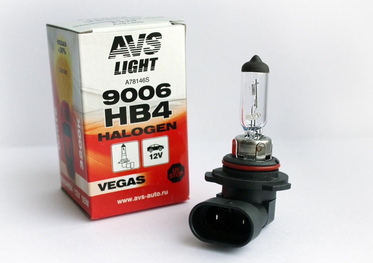 AVS A78146S Галогенная лампа AVS Vegas HB4/9006.12V.51W.1шт.