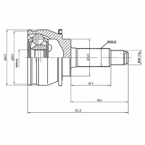 ШРУС AYWIparts AW1510019