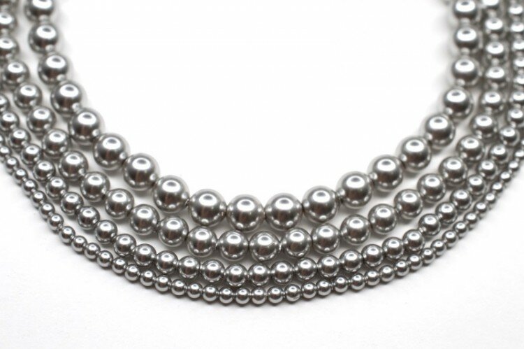 Жемчуг Swarovski 5810 #616 2мм Crystal Light Grey Pearl, 5810-2-616, 10шт