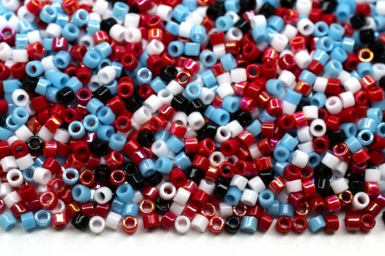 Бисер японский MIYUKI Delica цилиндр 11/0 DB-MIX9016 летний пикник, 5 грамм