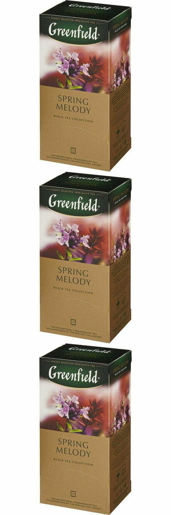 Greenfield Чай Spring Melody в пакетиках черный 3 уп/