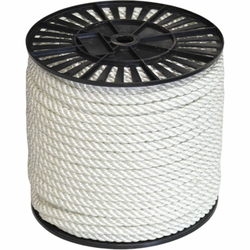 Полиамидный крученый канат truEnergy 10 мм белый катушка 100 м 12182, 10мм, множества задач