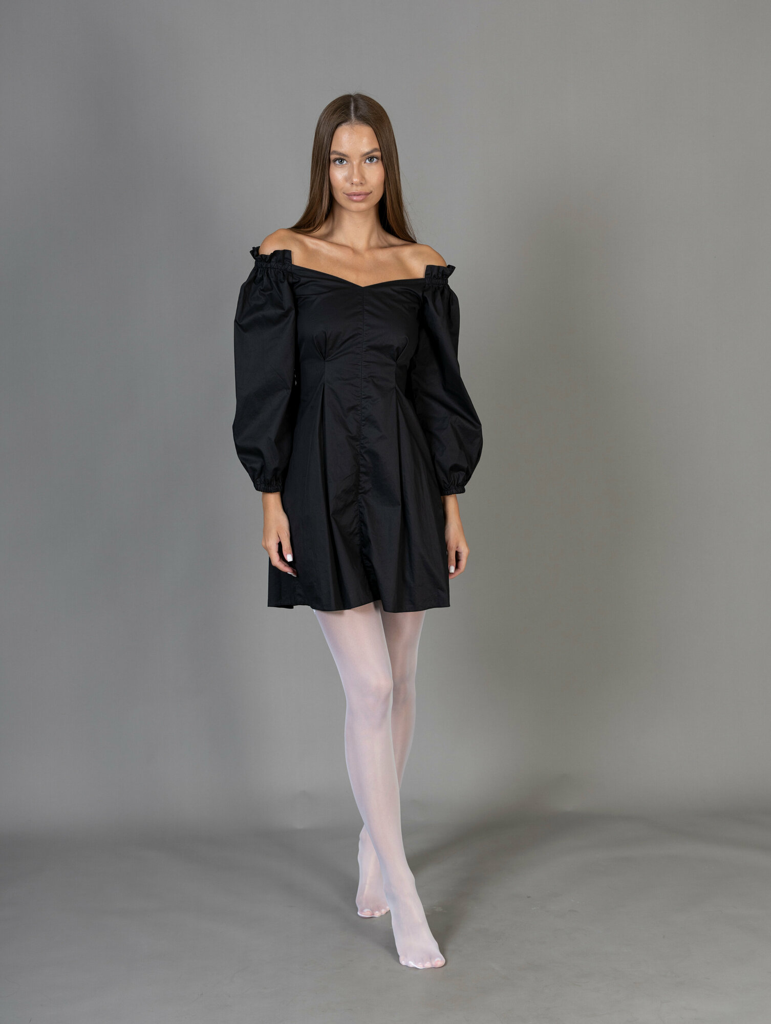 Чулки с ажурной резинкой белые на силиконе размер 2-4