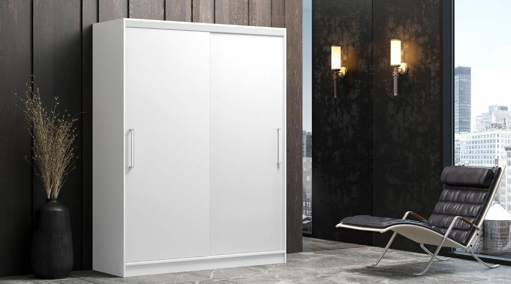 Шкаф-купе Регион 058 "Альянс-10", ЛДСП, белый, 1.7x2.22x0.6м