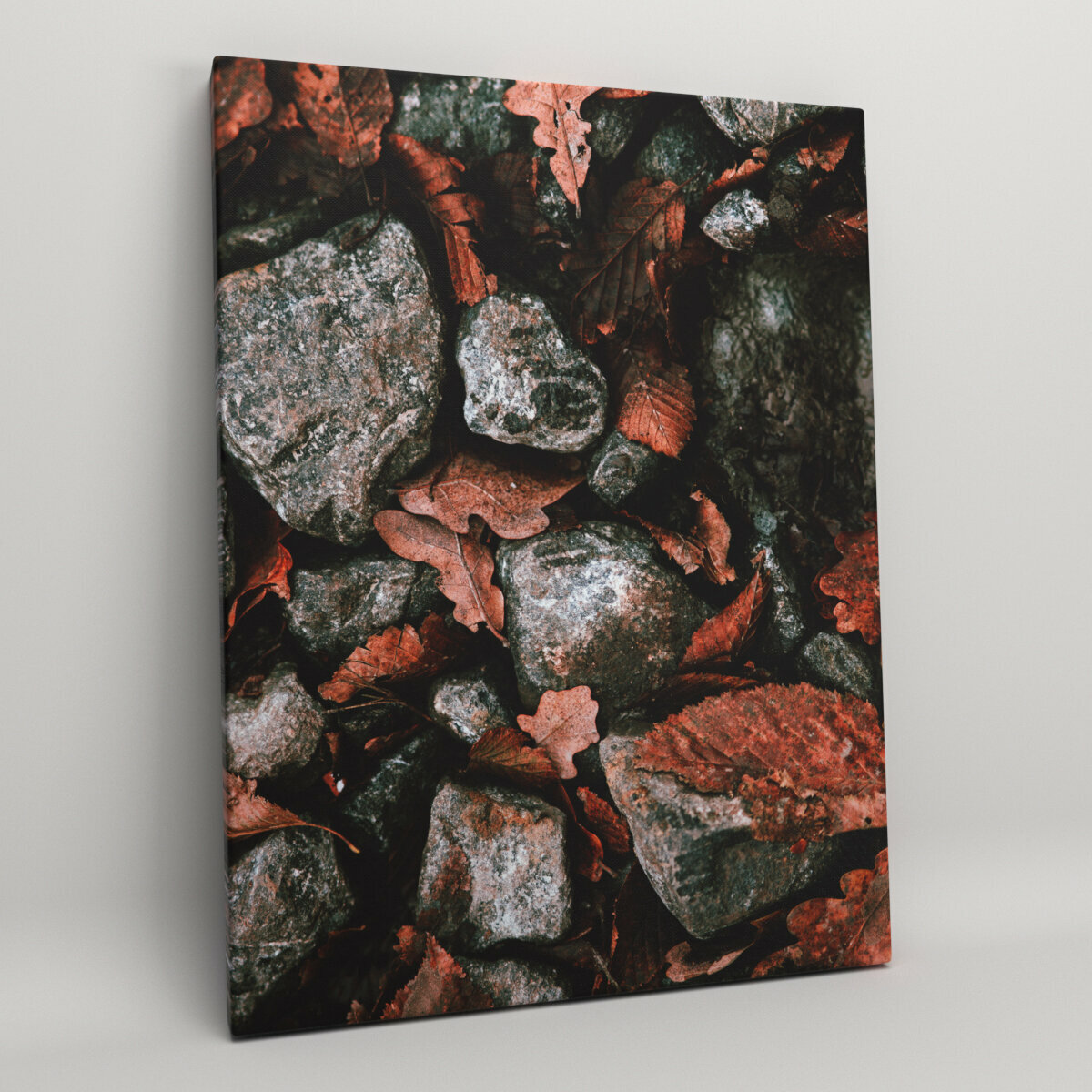Картина на холсте (интерьерный постер) "Камни гранита", с деревянным подрамником, размер 45x60 см