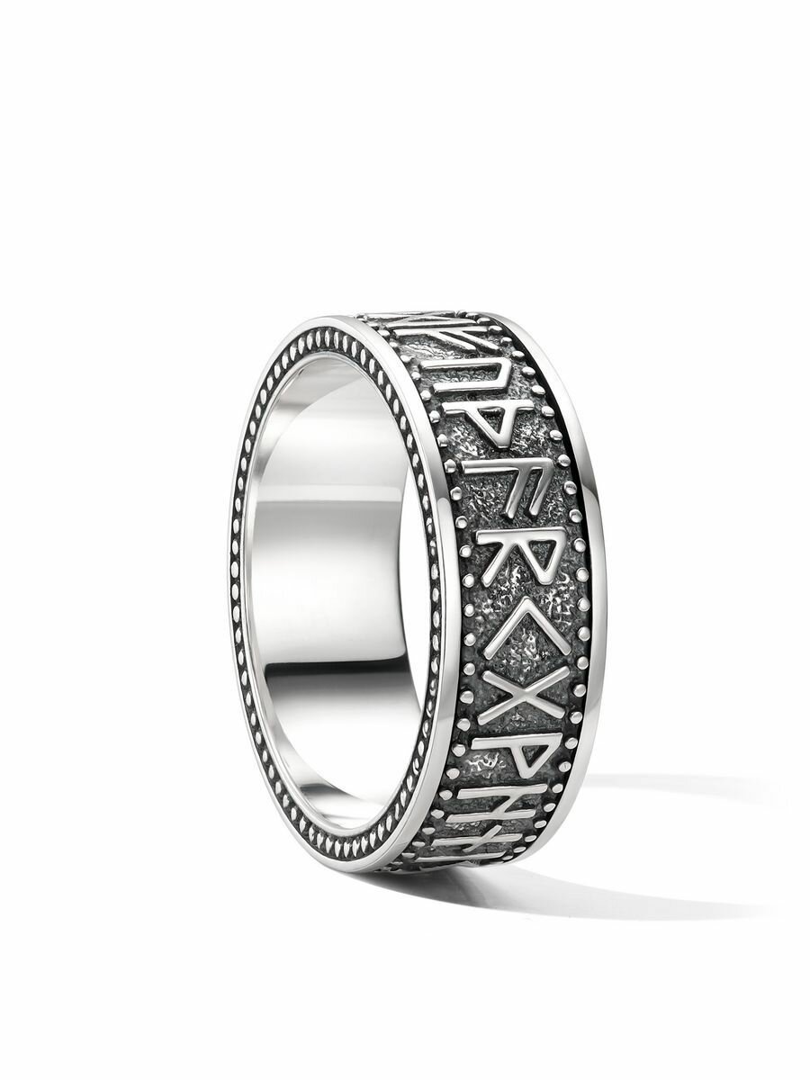 Кольцо, серебро, 925 проба, чернение