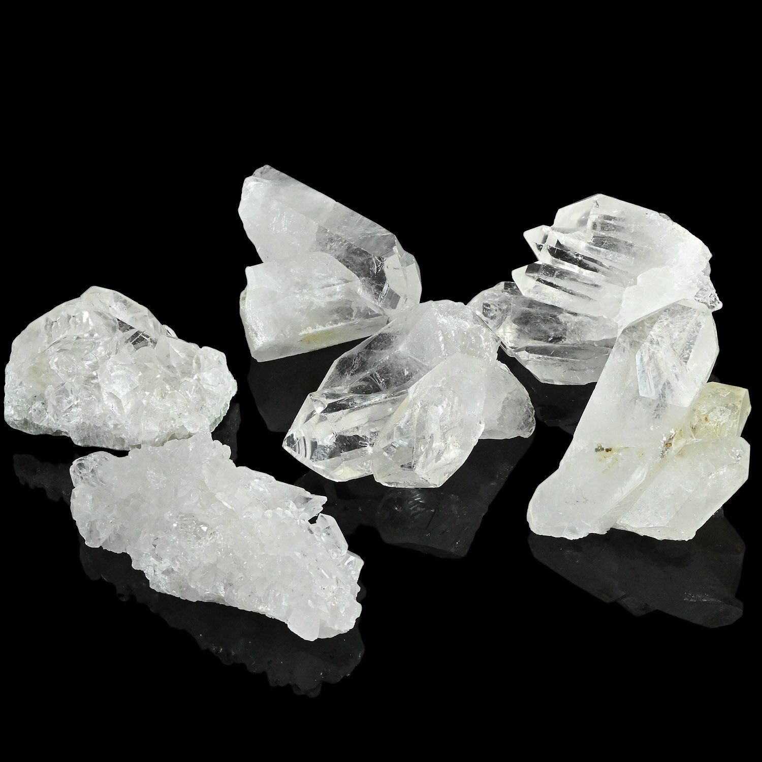 Кристаллы горного хрусталя 61*37*37мм, 90-99г .