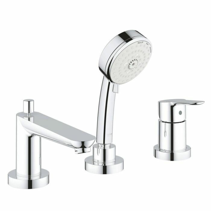Grohe 2511700A BauEdge Смеситель для ванны на 3 отверстия, на край ванны, хром