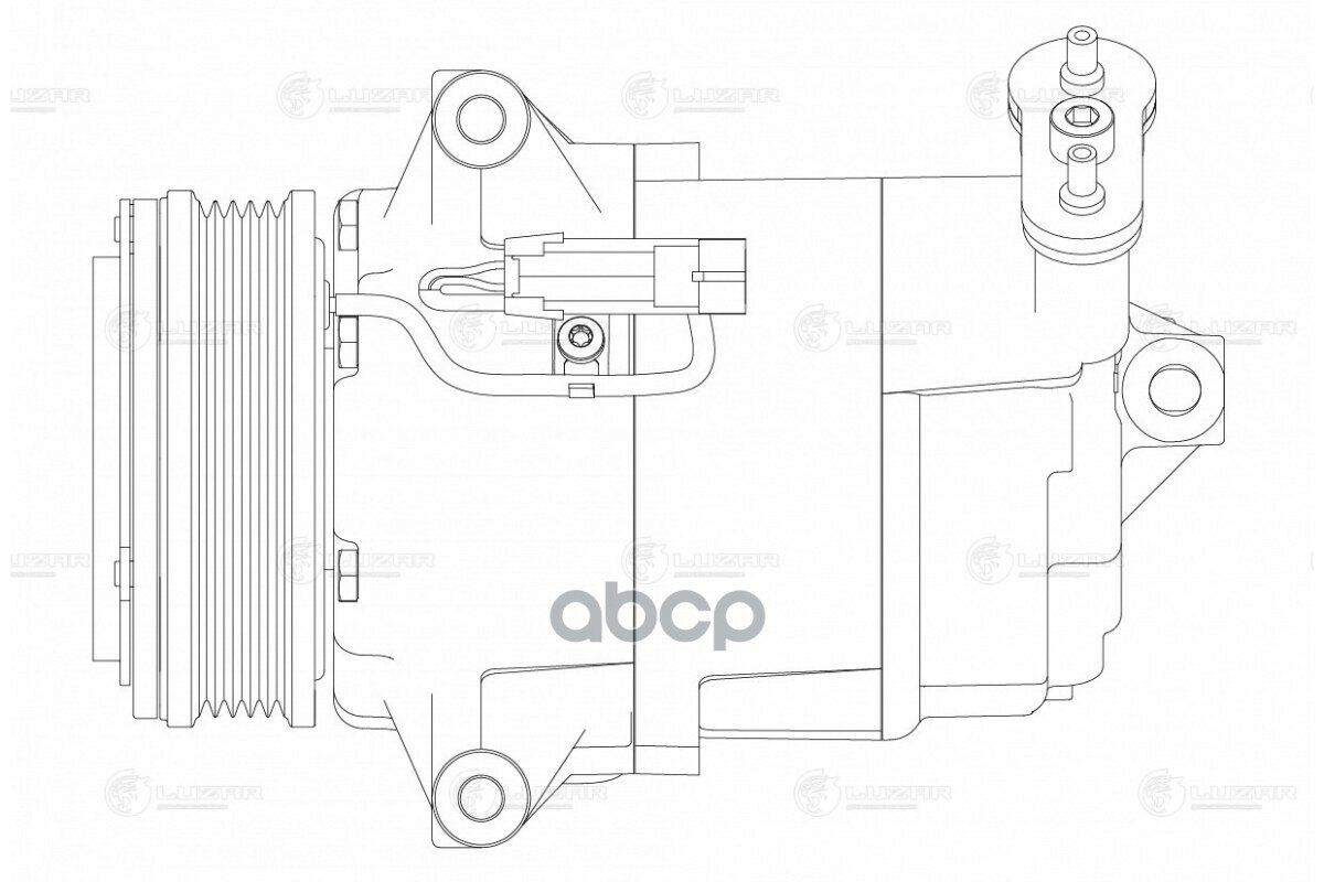 Компрессор Кондиционера Opel Astra H/Zafira B 05-
