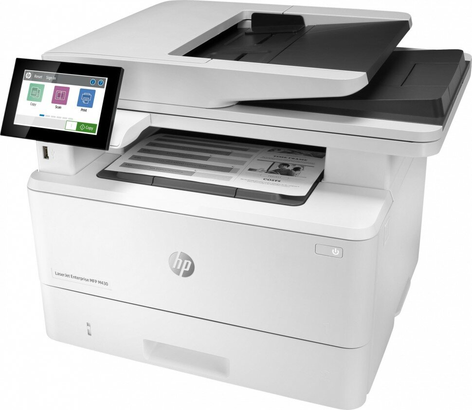 МФУ лазерный HP LaserJet Pro M430f (3PZ55A) A4 Duplex Net белый/черный — фото 1
