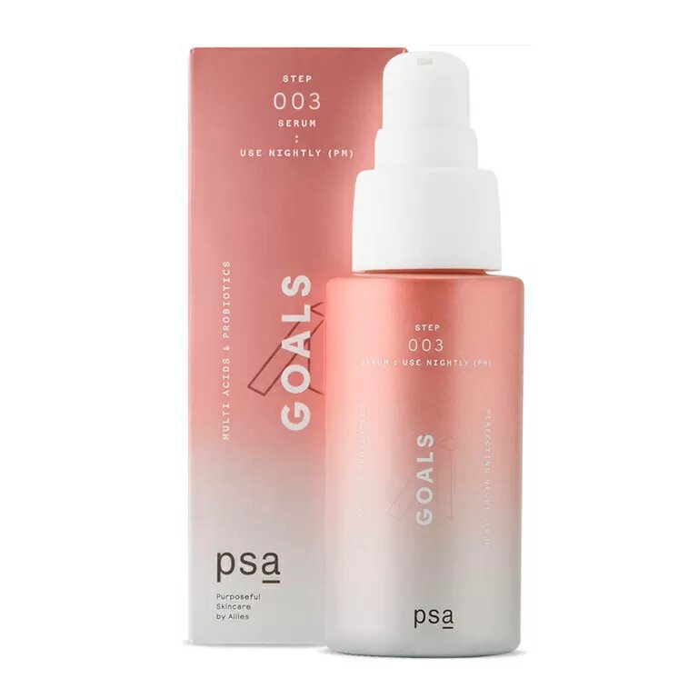 PSA Multi Acids & Probiotics Perfecting Night Serum Ночная мультикислотная сыворотка с пробиотиками Goals 30 мл