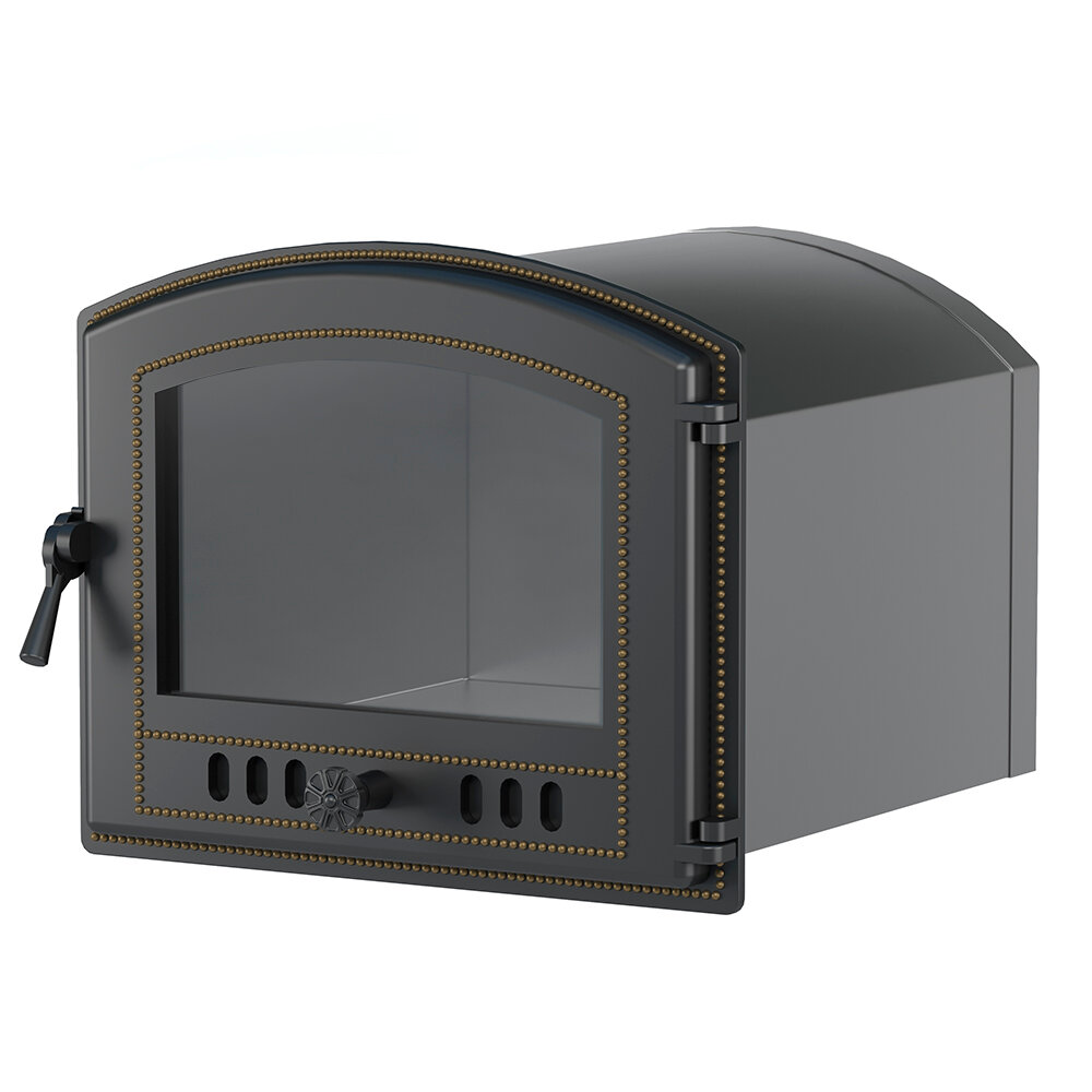 Духовой шкаф "ВЕЗУВИЙ" 224, бронзового цвета, классический стиль, чугун/сталь