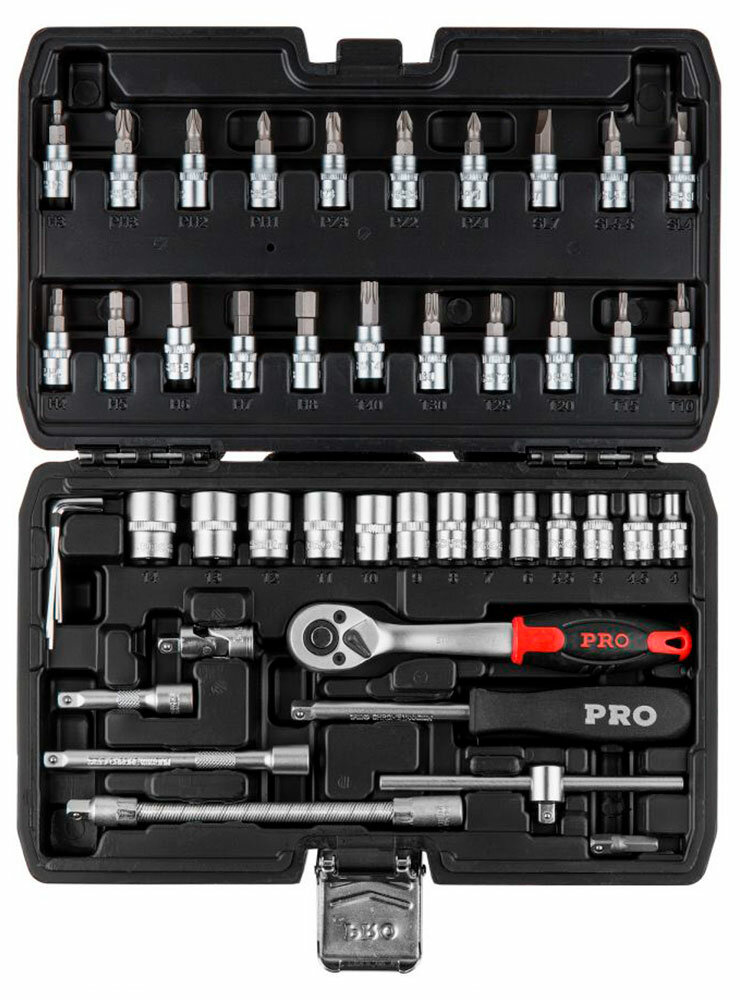 Набор головок и бит Startul PRO-046S STUTTGART, 46 предметов, 1/4