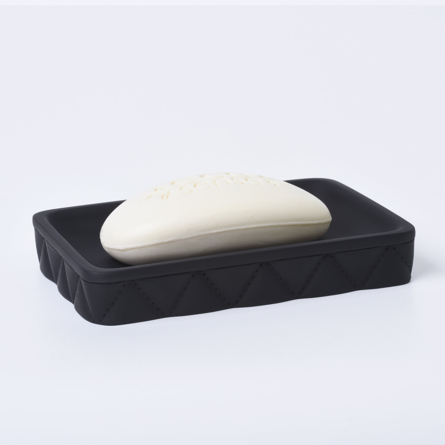 Мыльница для ванной WasserKRAFT K-4529, черная, полирезин, прямоугольная