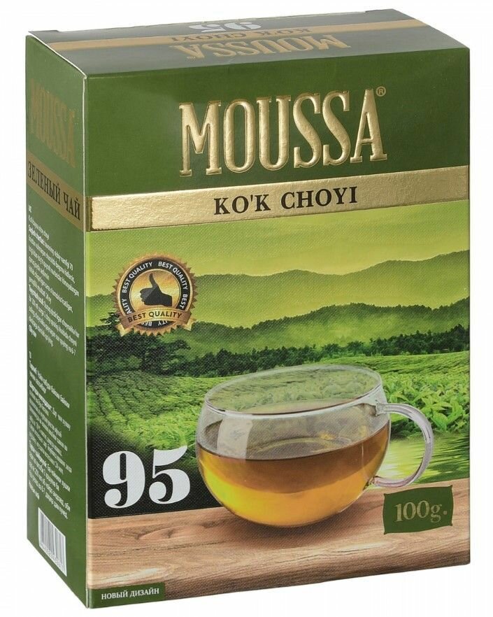 Kejo foods Чай зеленый, moussa, 100 грамм