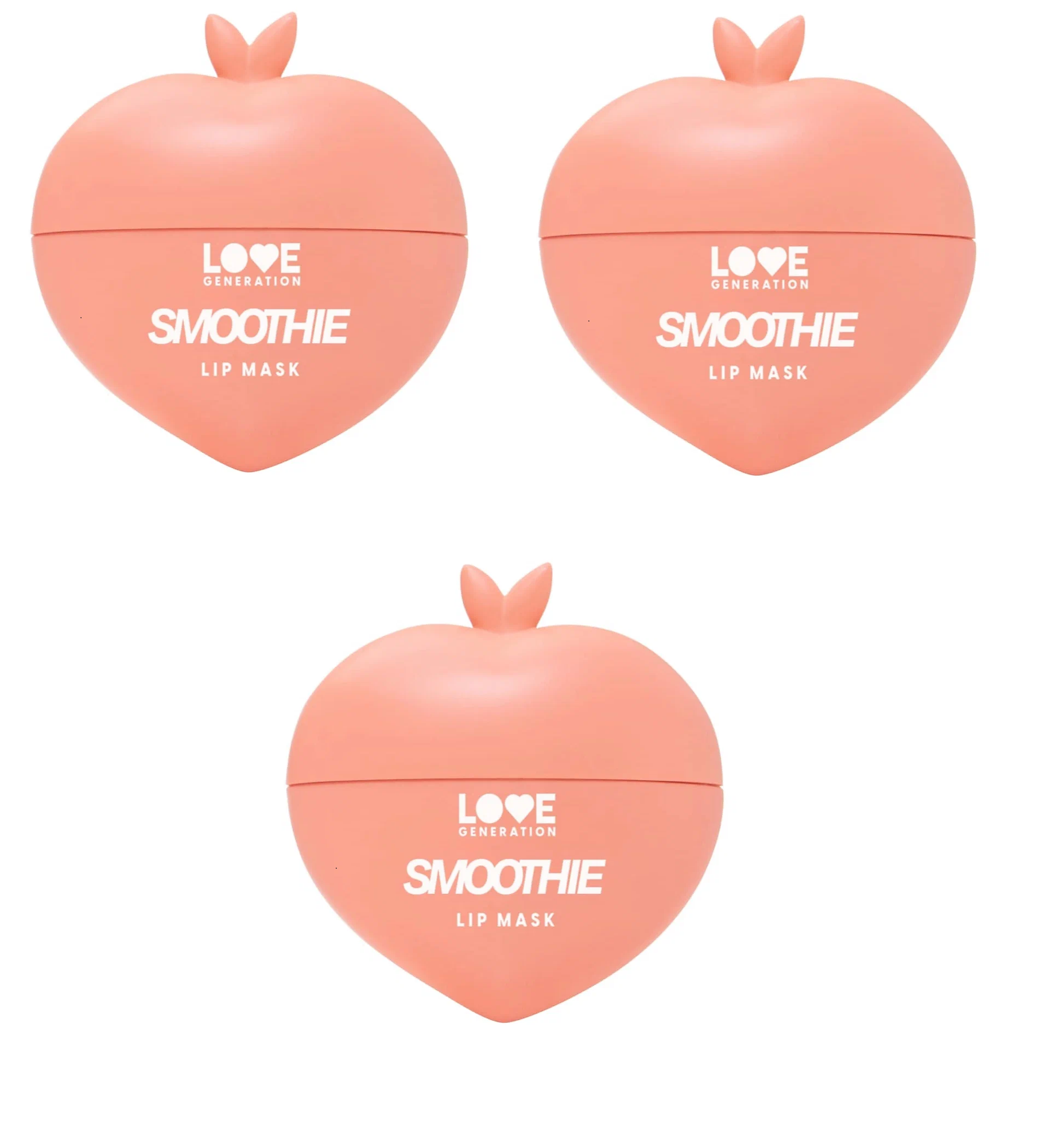 Маска для губ Love Generation Smoothies, тон 01 прозрачно-розовый, 2 мл 3 шт