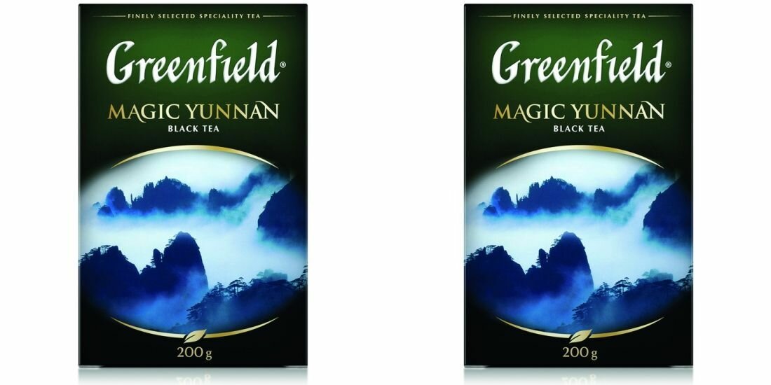 Greenfield Чай черный Magic Yunnan, листовой, 200 г, 2 уп