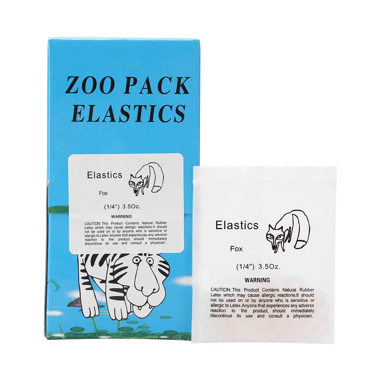 Дентосее ортодонтические резинки 3,5/5,0/6,5 унций 3.5OZ-Fox