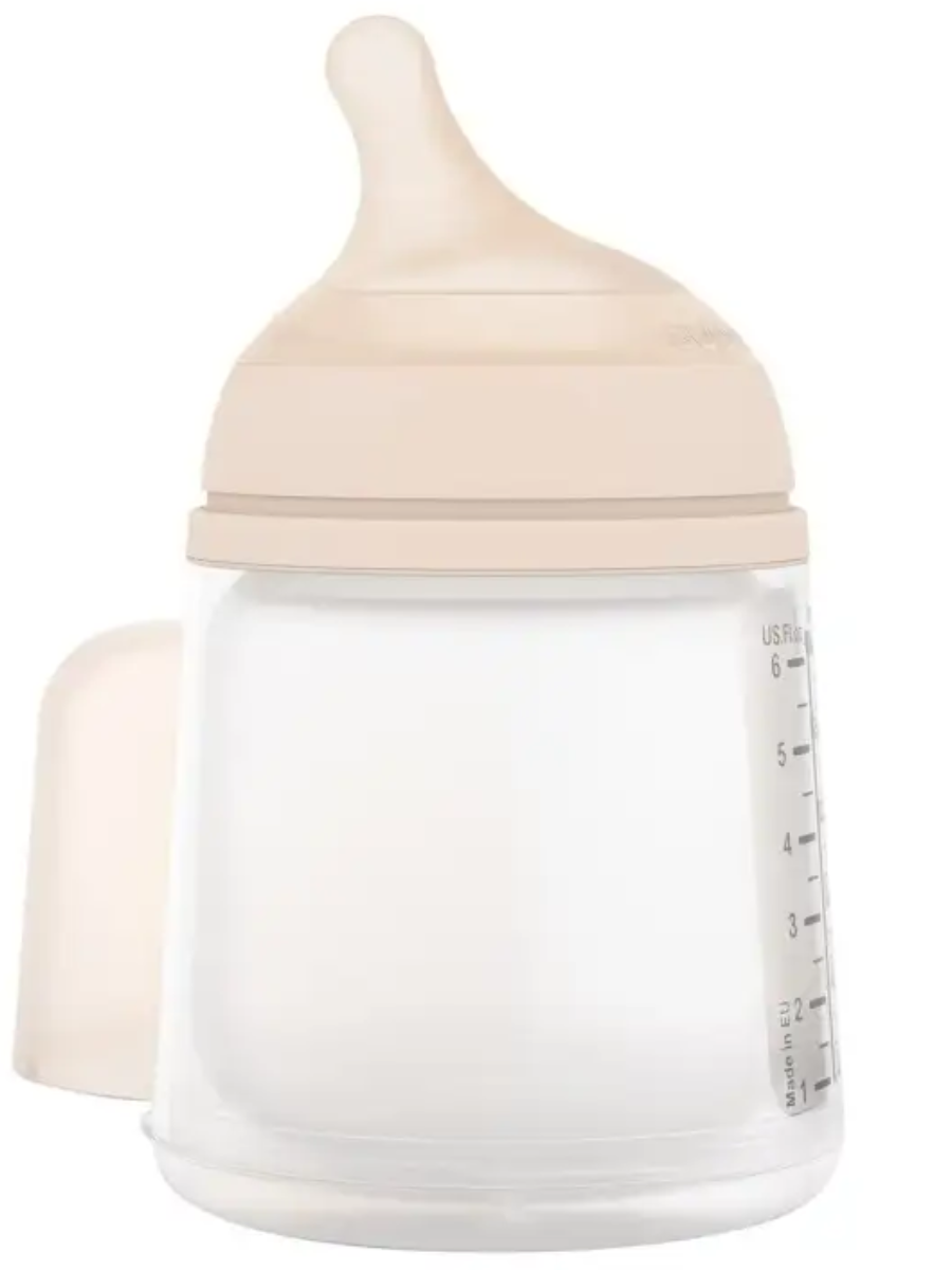 Бутылочка Suavinex Zero.Zero 180 мл, антиколиковая для детей с рождения 0+, адаптированный поток (304590) А