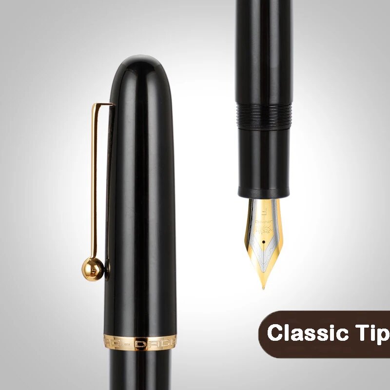 Перьевая ручка Jinhao 9016 прозрачная EF/F/M F(Approx 0.5mm), Black