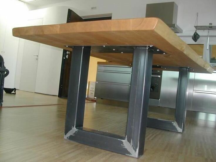 Подстолье ножка 1шт для стола 500х400мм без покраски