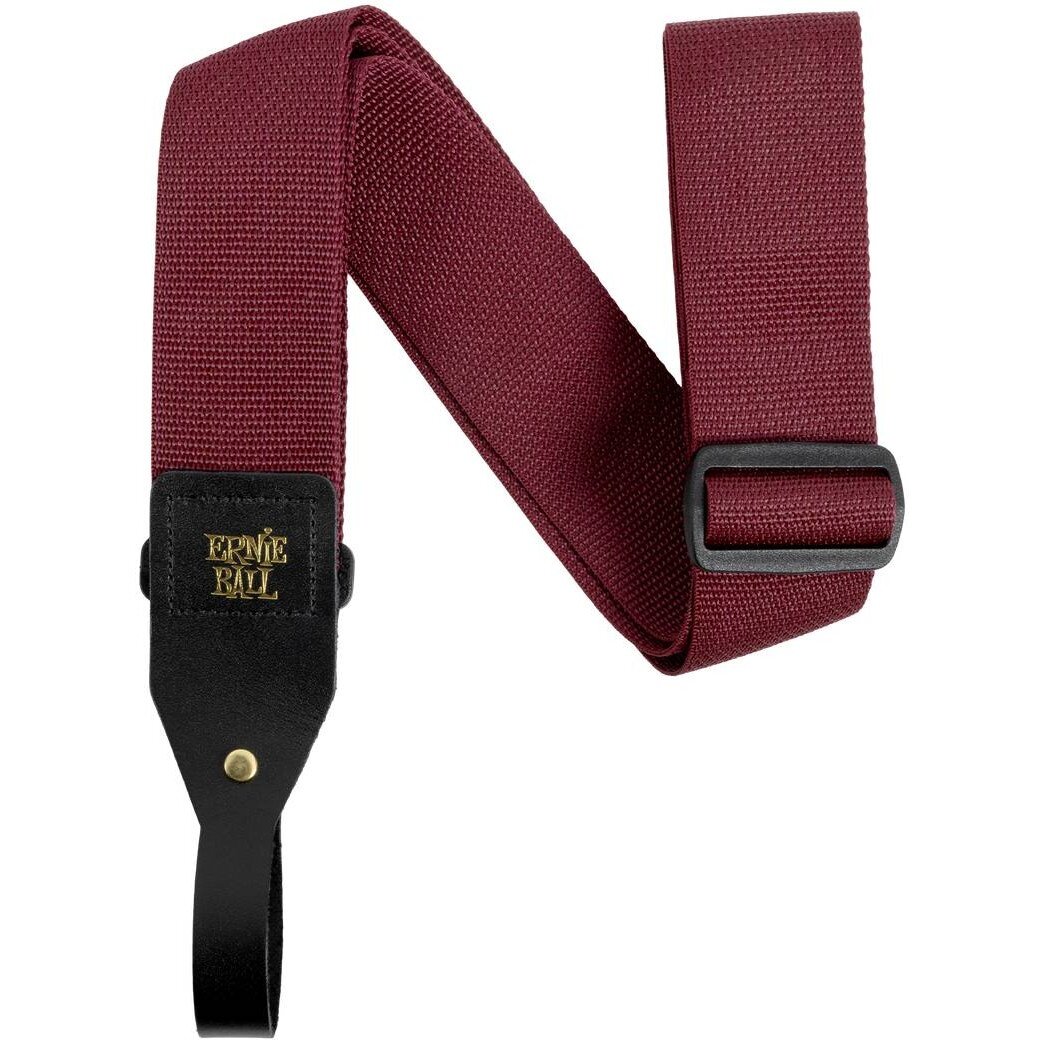 Ремень для гитары ERNIE BALL 5367 PolyPro Acoustic Burgundy, бордовый